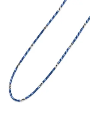 Lagos Sterling Silver Collar Necklace - Blue/silver