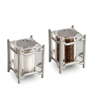 L'Objet Han Salt & Pepper Shakers - Platinum