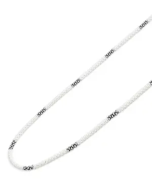 Lagos Sterling Silver And Ceramic Bead Collar Necklace