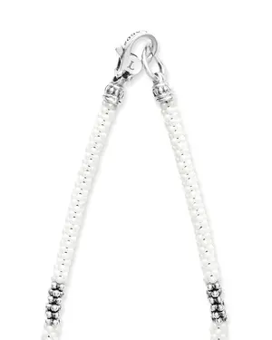 Lagos Sterling Silver And Ceramic Bead Collar Necklace