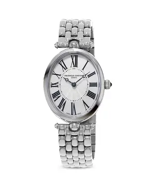 FREDERIQUE CONSTANT Classics Art Deco Stainless Steel Watch, 30mm - Silver