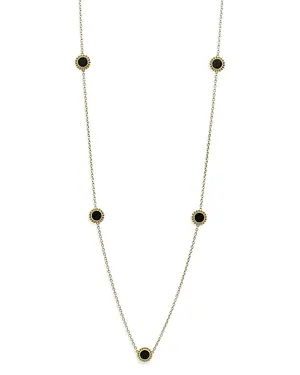 LAGOS LAGOS 18k Yellow Gold Covet Onyx Caviar Bead Necklace