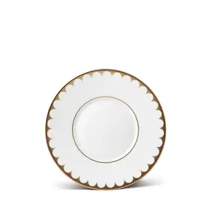 L'Objet Aegean Filet Saucer - White/k Gold