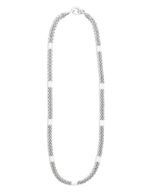 Lagos 18k Yellow Gold & Sterling Rondelle Collar Necklace