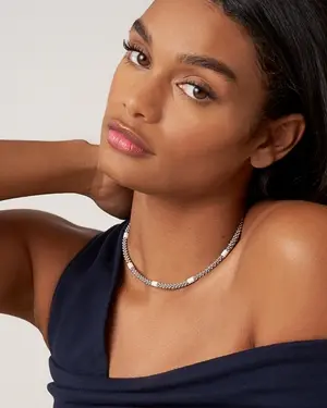 Lagos 18k Yellow Gold & Sterling Rondelle Collar Necklace