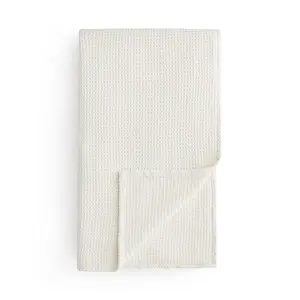 MATOUK Chatham Blanket, Full/queen Ivory