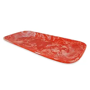 NASHI Classical Rectangular Platter Apricot Swirl
