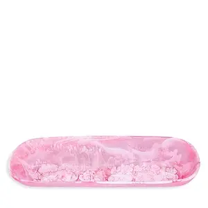 NASHI Classical Rectangular Platter - Pink Swirl