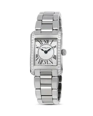 FREDERIQUE CONSTANT Classics Carree Diamond Watch - White/silver