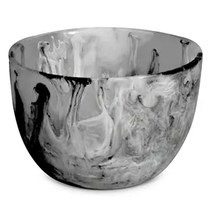 NASHI Deep Bowl, Medium - Black Swirl