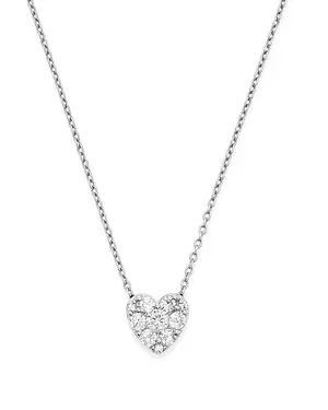 Diamond Heart Pendant Necklaces
