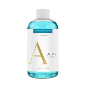 AGRARIA SAN FRANCISCO Mediterranean Jasmine Diffuser Oil Refill, 8 Oz - Clear