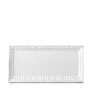 L'Objet Perlee Rectangular Platter - White