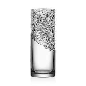 ORREFORS Carat Vase, Upper Cut - No Color