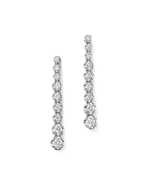 Bloomingdale'S Diamond Graduated Drop Earrings, 0.80 Tcw - White