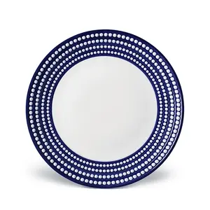 L'Objet Perlee Bleu Charger - Blue/white