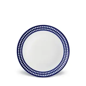 L'Objet Perlee Bleu Dinner Plate - Blue/white