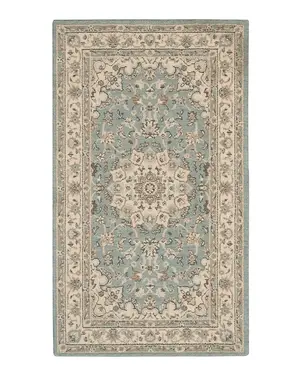 NOURISON HOME Living Treasures Li15 Area Rug, 2'6 X 4'3 - Aqua/ivory