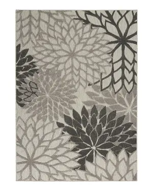 NOURISON HOME Aloha Alh05 Area Rug, 3'6 X 5'6 - Silver