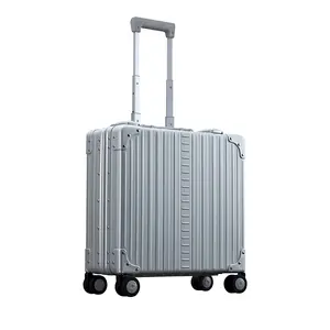 Aleon Silver Tone Travel Bags For Women