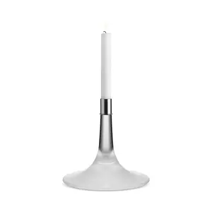 ORREFORS Cirrus Candlestick, Medium - Silver