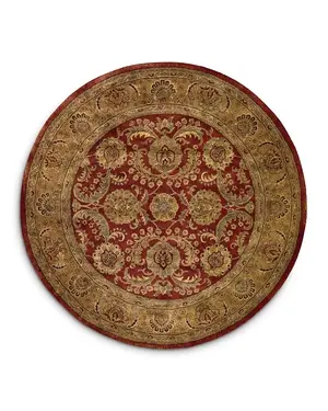 NOURISON HOME Jaipur Ja17 Round Area Rug, 8' X 8 - Burgundy