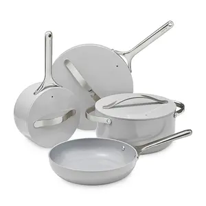 CARAWAY Non-toxic Ceramic Non-stick Cookware 7-piece Set - Gray