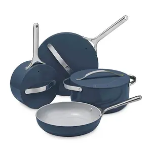CARAWAY Non-toxic Ceramic Non-stick Cookware 7-piece Set - Navy