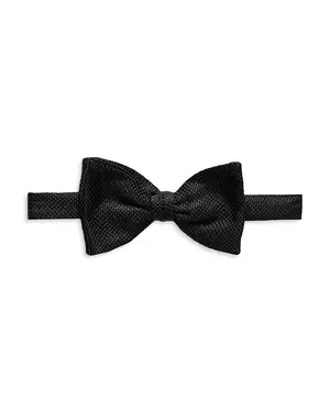 Eton Lurex Silk Pre-tied Bow Tie - Black