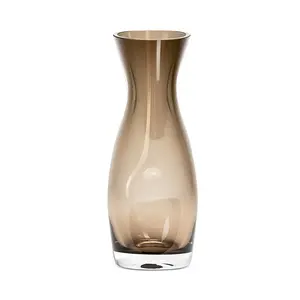 ORREFORS Squeeze Vase, Small - Smokey Brown