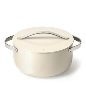 CARAWAY 6.5 Qt. Nonstick Dutch Oven & Lid - Cream