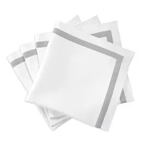 MATOUK Lowell Napkin, Set Of 4 Silver