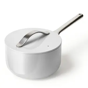 CARAWAY Non Toxic Ceramic Non Stick Saucepan & Lid - Gray