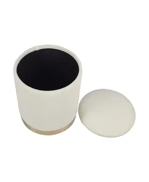 TOV FURNITURE Zoe Round Storage Ottoman