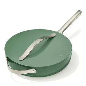CARAWAY Non Toxic Ceramic Non Stick Saute Pan & Lid - Sage