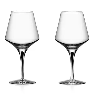 ORREFORS Metropol Red Wine Glass, Set Of 2 - Clear