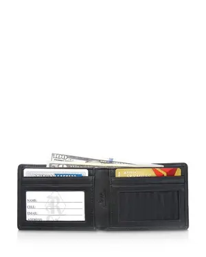 ROYCE NEW YORK Leather Rfid-blocking Bifold Wallet
