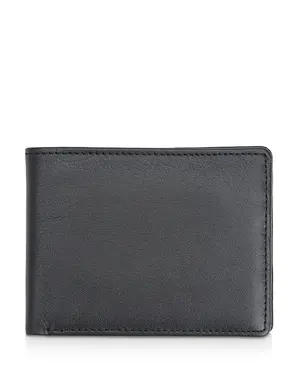 ROYCE NEW YORK Leather Rfid-blocking Bifold Wallet - Black