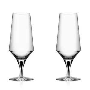 ORREFORS Metropol Beer Glass, Set Of 2 - Clear