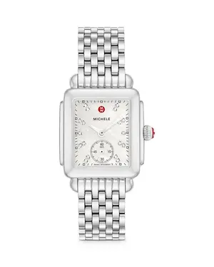 Michele Deco Mid Watch, 29mm - Silver