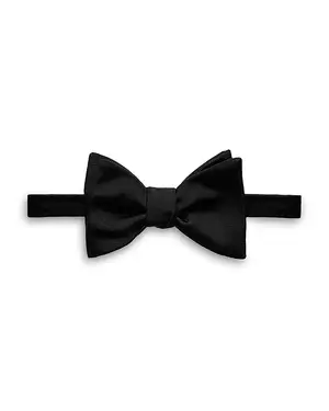 Eton Self Tie Silk Bow Tie - Black