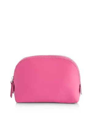 ROYCE NEW YORK Leather Cosmetics Case Dark Pink