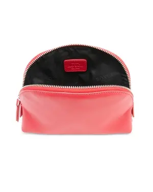 ROYCE NEW YORK Leather Cosmetics Case - Magenta