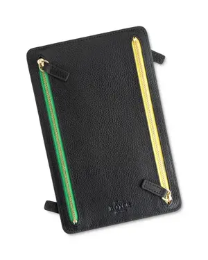 ROYCE NEW YORK Leather Rfid Blocking Travel Organizer