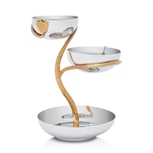 L'Objet Deco Leaves Three Tier Small Server