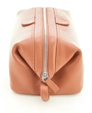 ROYCE NEW YORK Leather Toiletry Kit - Tan