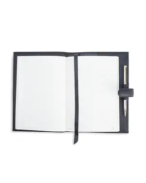 ROYCE NEW YORK Leather Executive Journal Black