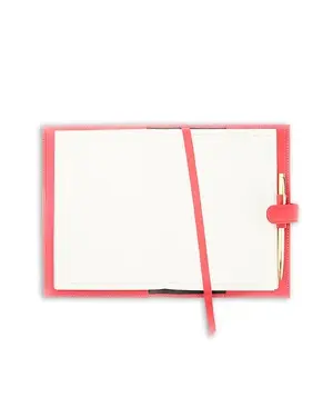 ROYCE NEW YORK Leather Executive Journal Magenta