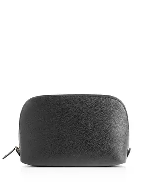 ROYCE NEW YORK Leather Cosmetic Case - Black
