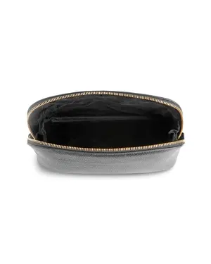 ROYCE NEW YORK Leather Cosmetic Case - Black